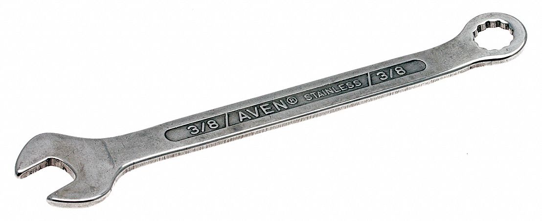 Combination Wrench, Alloy Steel, Full Polish, 5 1/2 in Overall Length ...