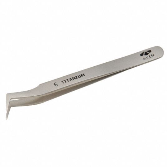 AVEN, Titanium, Point, Tweezers - 19MT14|18069TT - Grainger