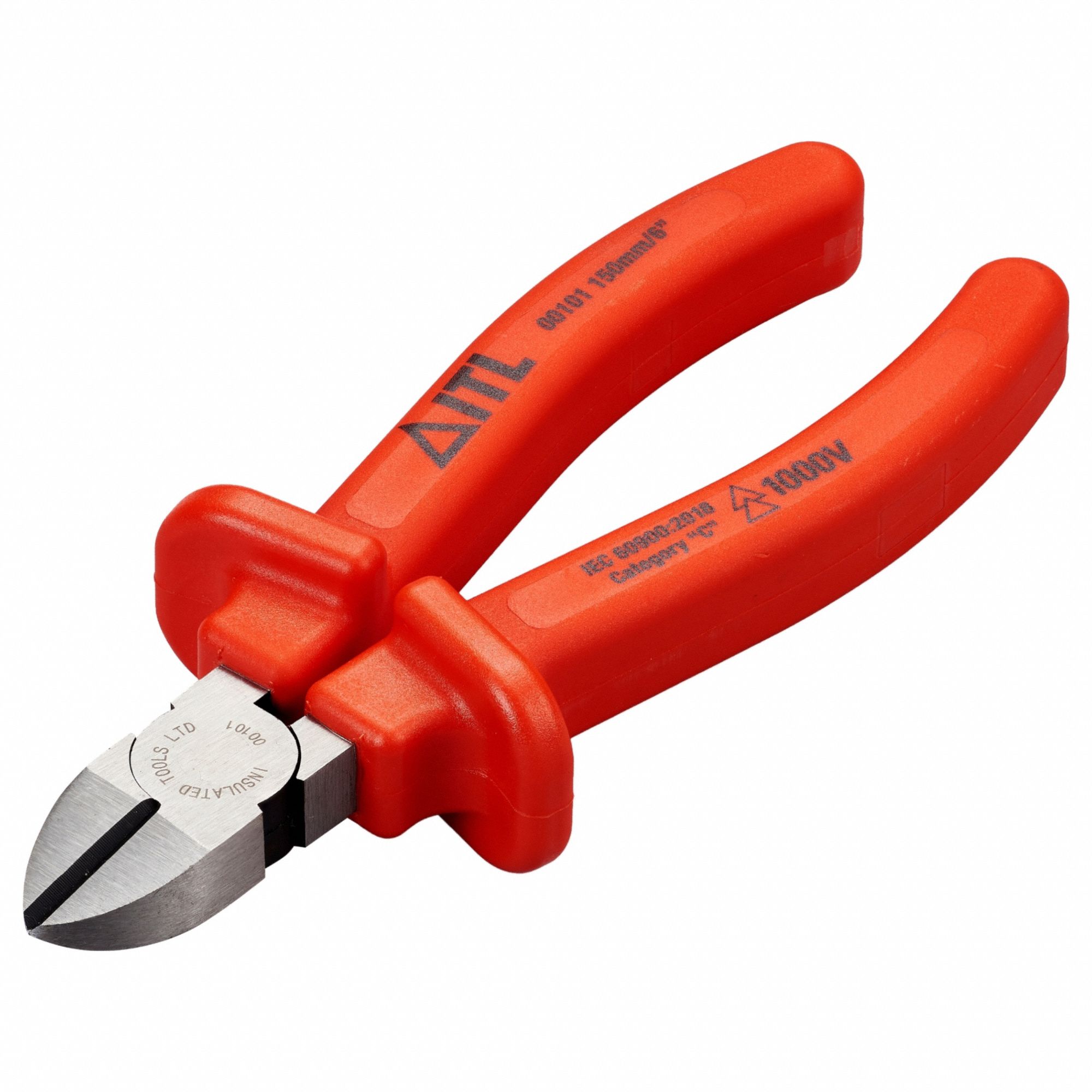 Angled, 1 in Jaw Lg, Diagonal Cutting Plier - 19MU93|00101 - Grainger