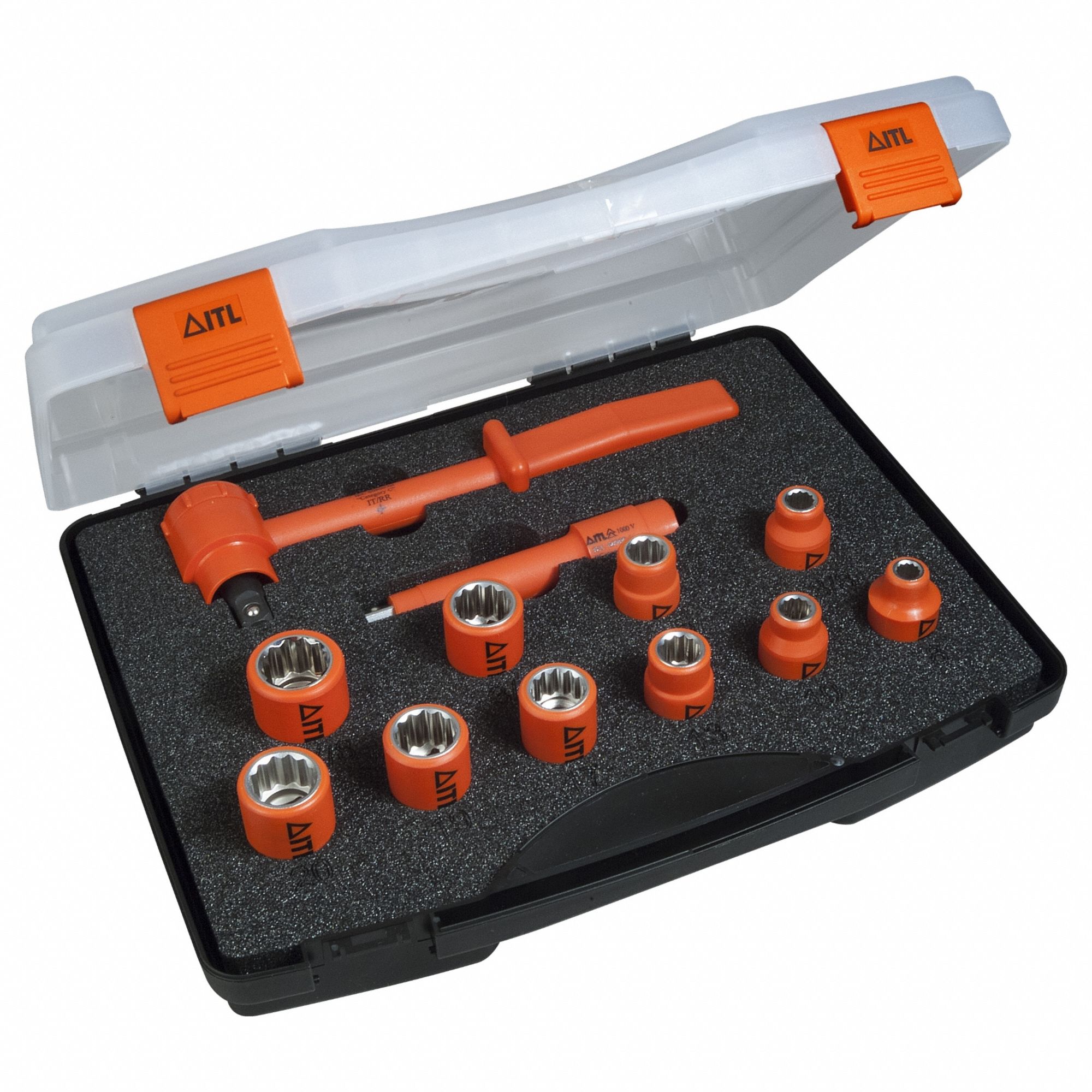 ITL, 1/2 in Drive Size, 12 Pieces, Socket Wrench Set - 19MV24|03100 ...