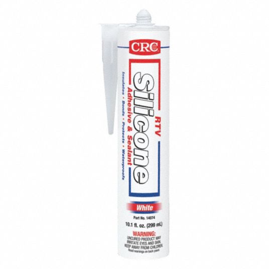 CRC, RTV Silicone Sealant - White, 10.1 Fl Oz - 19MY18|14074 - Grainger