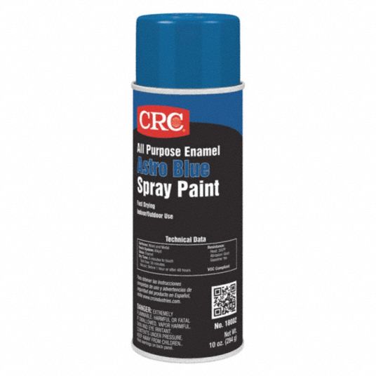 CRC, All Purpose Enamel Spray Paint-Astro Blue, 10 Wt Oz - 19MY47|18002 ...