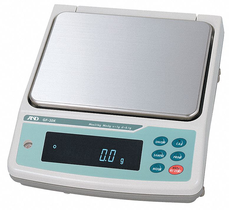 A&D WEIGHING, 8 kg Capacity, g, Compact Bench Scale - 19NC80|GF-8K ...