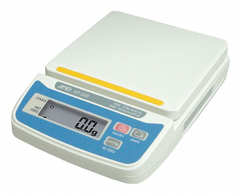 A&D WEIGHING, 5,100 g, 1 g, Compact Bench Scale - 19ND53|HT-5000 - Grainger