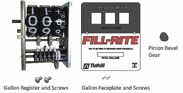 FILL-RITE, Register and Faceplate Kit, Fill-Rite, Register and ...