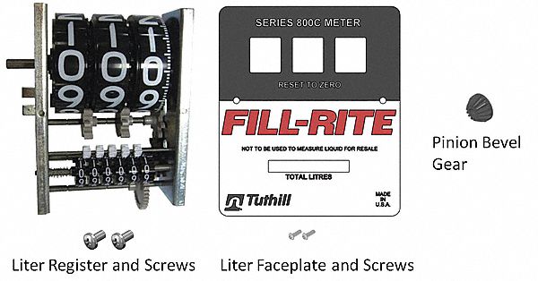 FILL-RITE, Register and Faceplate Kit, Fill-Rite, Register and ...