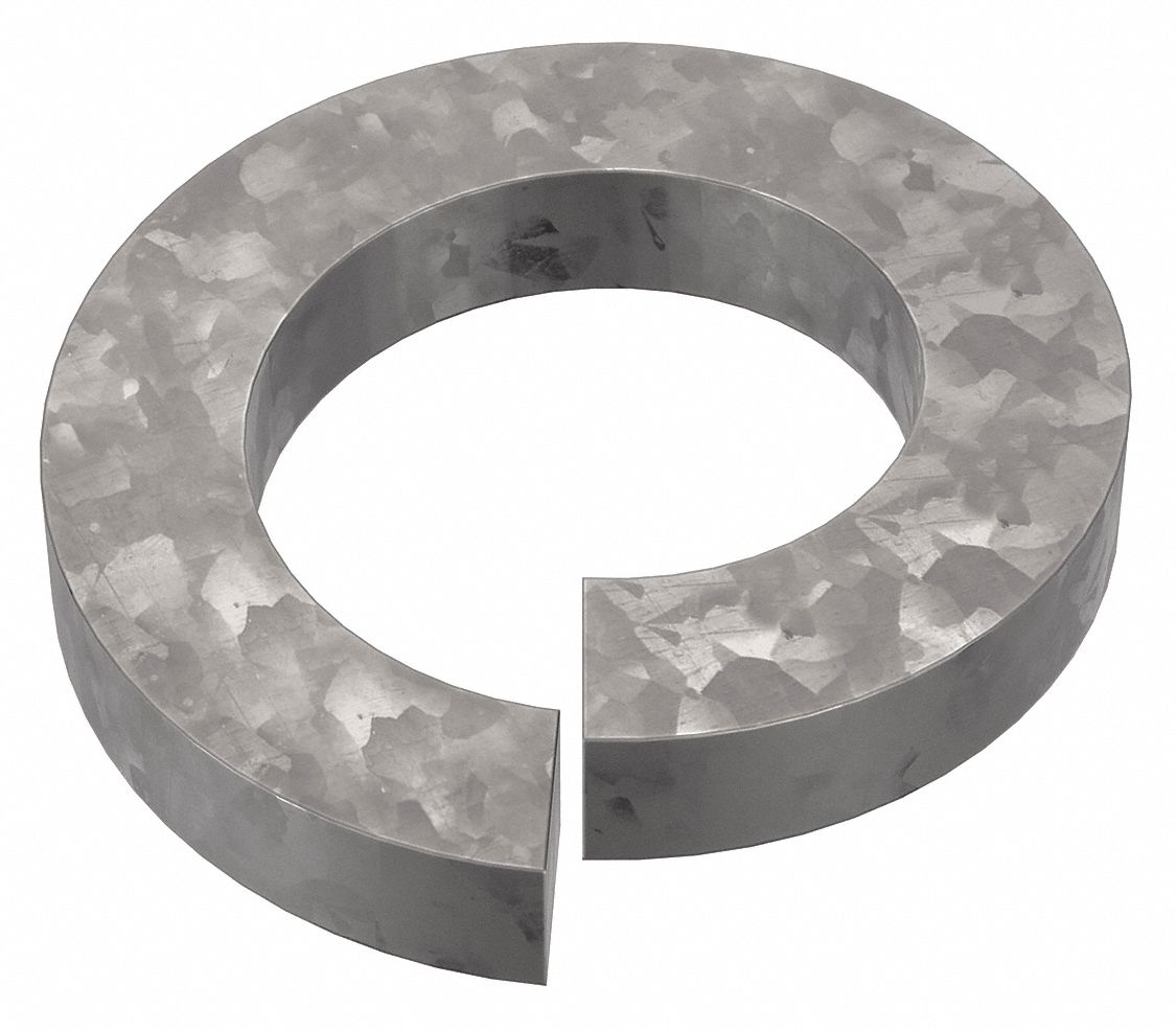 Case Hardened, Hot-Dipped Galvanized, Split Lock Washer - 19NP26|U37025 ...