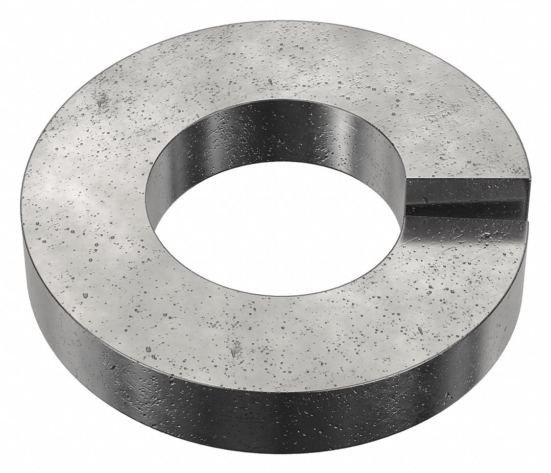 Steel, 1 1/2 in Screw Sz, Split Lock Washer - 6YY84|HLWIA150USA-010BX ...