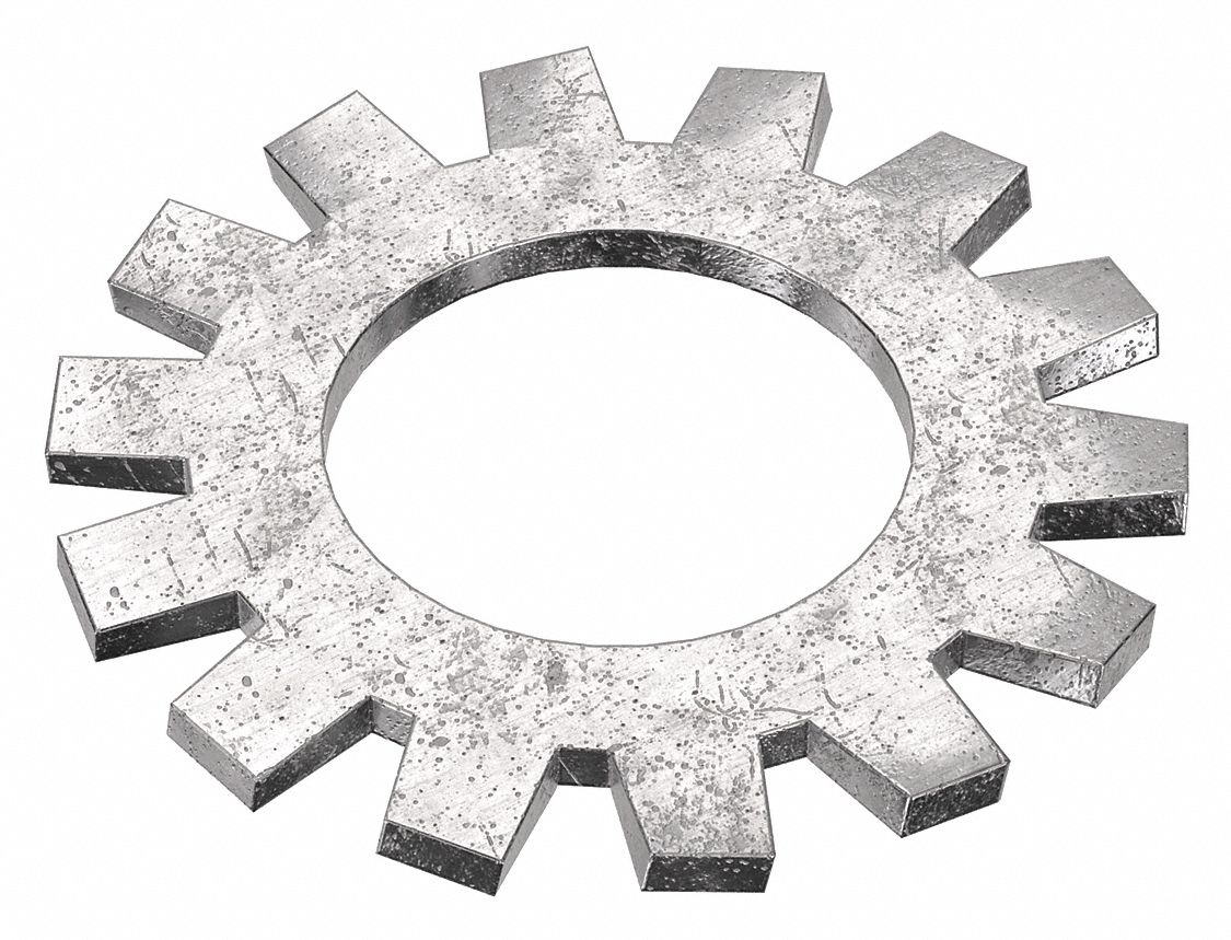 18-8, Stainless Steel, External Tooth Lock Washer - 19NP58|U51460.025. ...