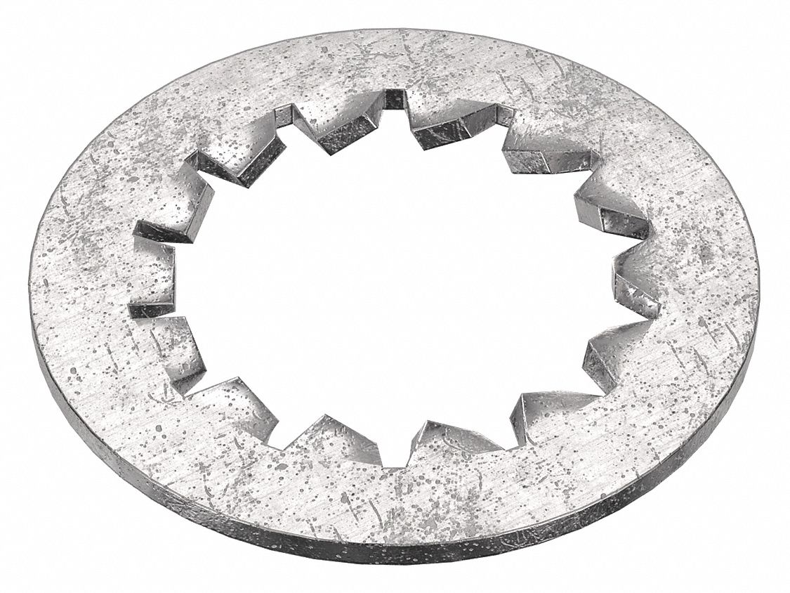 18-8, Stainless Steel, Internal Tooth Lock Washer - 19NP62|U51462.062. ...