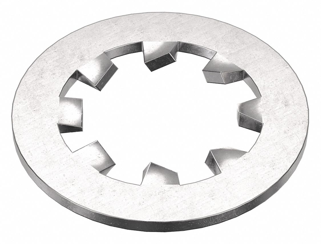 316, Stainless Steel, Internal Tooth Lock Washer - 19NP70|U55462.019. ...