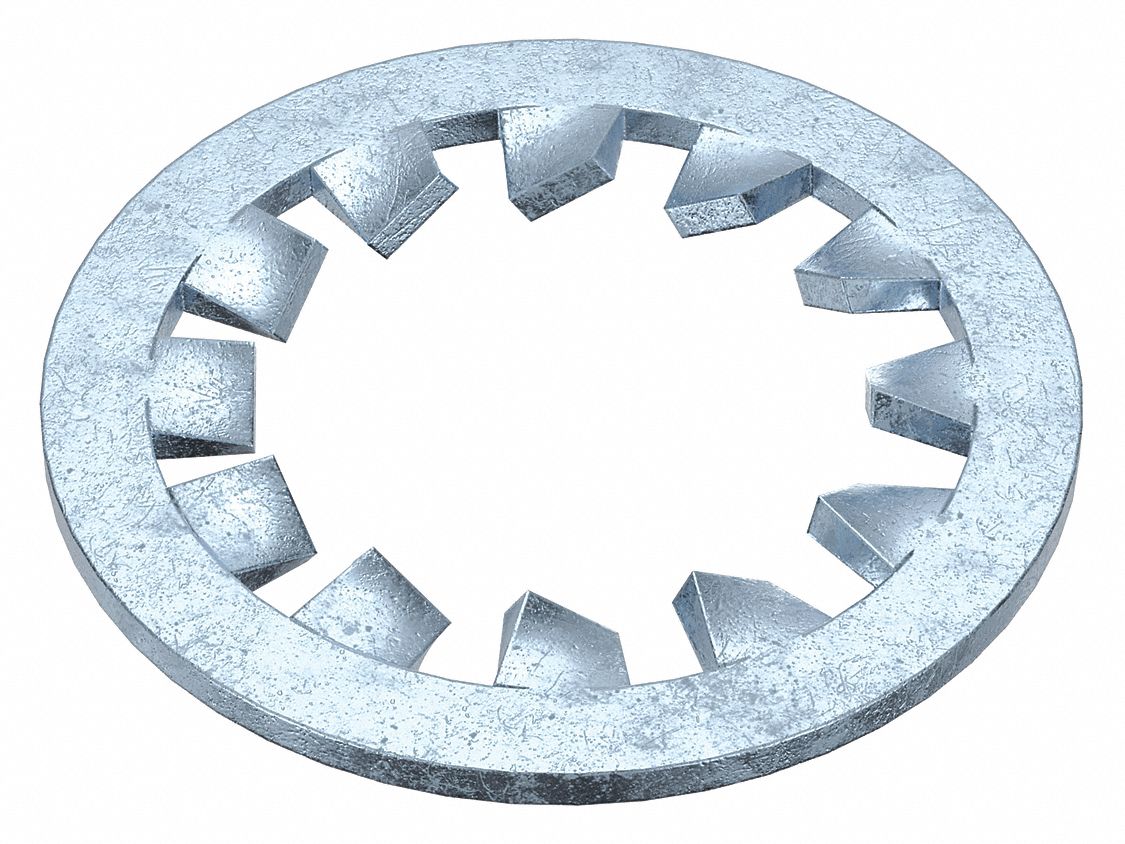 Case Hardened, Zinc Plated, Internal Tooth Lock Washer - 19NU03|U37480 ...