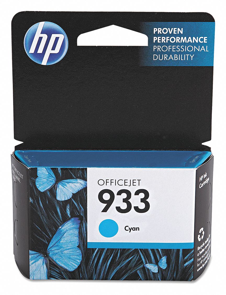 HP, Cyan, 933, Ink Cartridge - 19NX39|CN058AN140 - Grainger