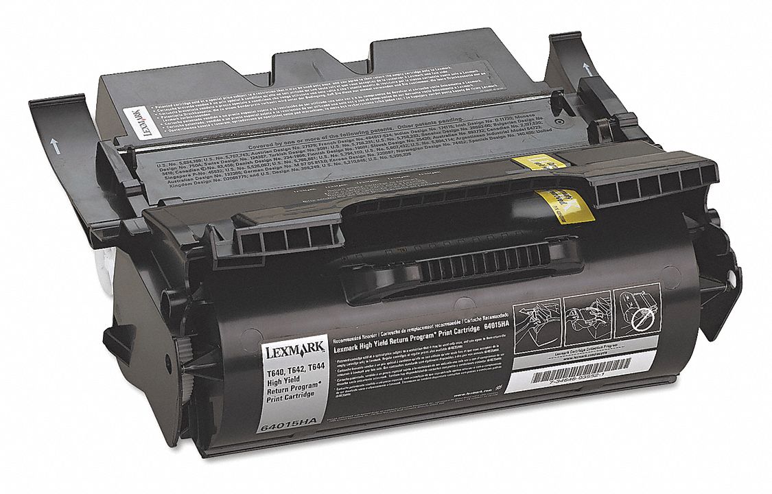 LEXMARK, Compatible with T640/T642/T644, Black, High Yield Toner ...