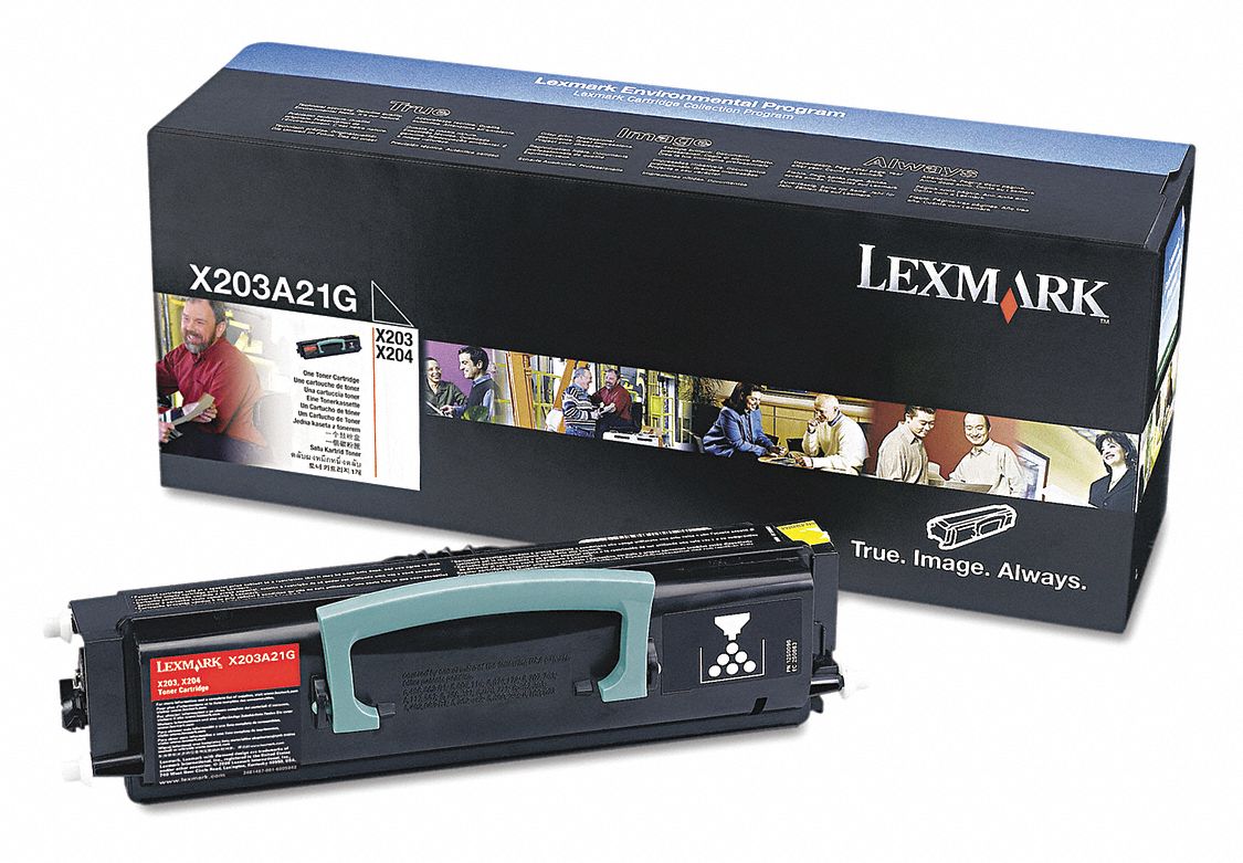 LEXMARK, Compatible with X203/X204, Black, Toner Cartridge - 19NX82 ...