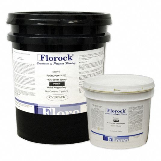 FLOROCK, Epoxy, Gray, Floor Resin 4700 Kit - 19NY88|M8-072KT - Grainger