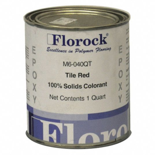 FLOROCK, Tile Red, 1 qt Container Size, Epoxy Colorant - 19NZ12|M6 ...