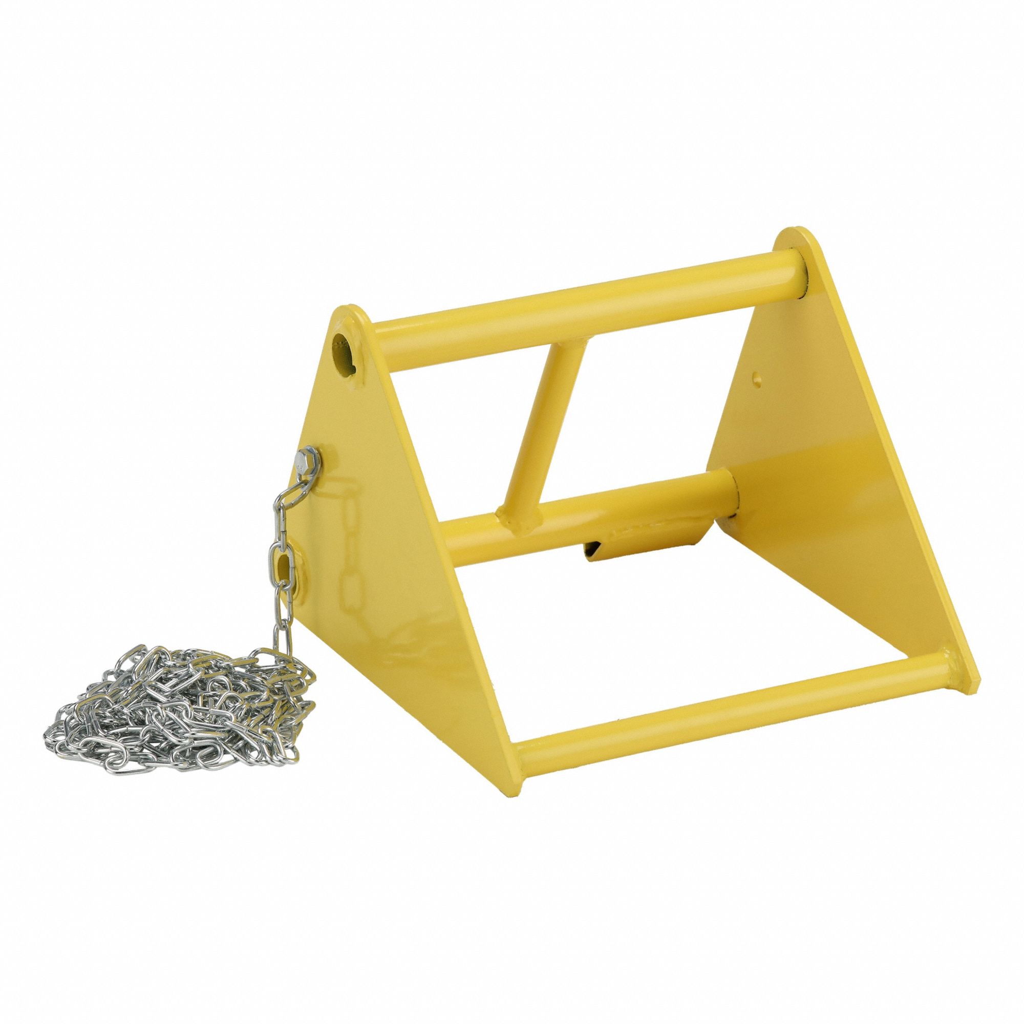 Steel, 10 1/2 in Overall Lg, Wheel Chock - 19P549|19P549 - Grainger