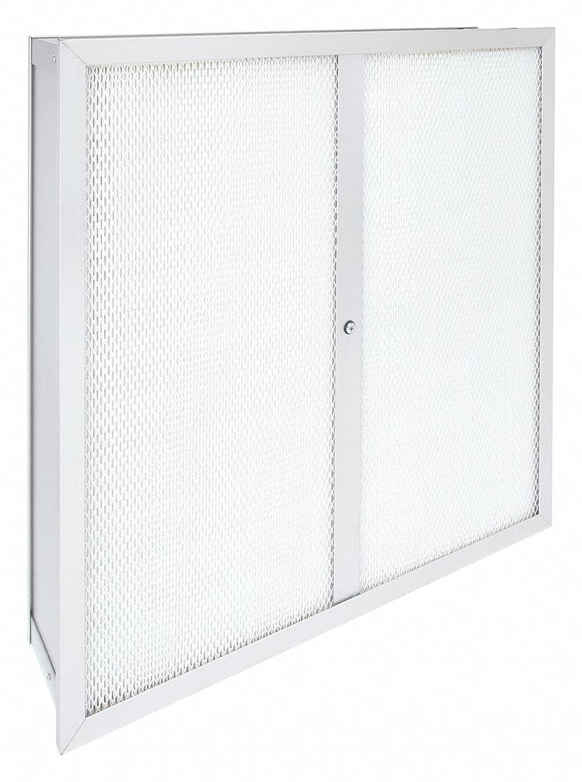 GRAINGER, 24 in x 24 in x 7 in, 99.99% Filter Efficiency, HEPA Ducted ...
