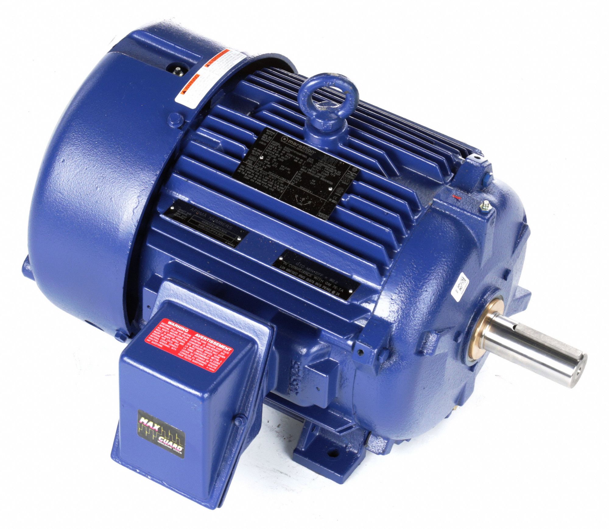 MARATHON MOTORS IEEE 841 Motor, 7-1/2 HP, 3-Phase, Nameplate RPM 1175 ...