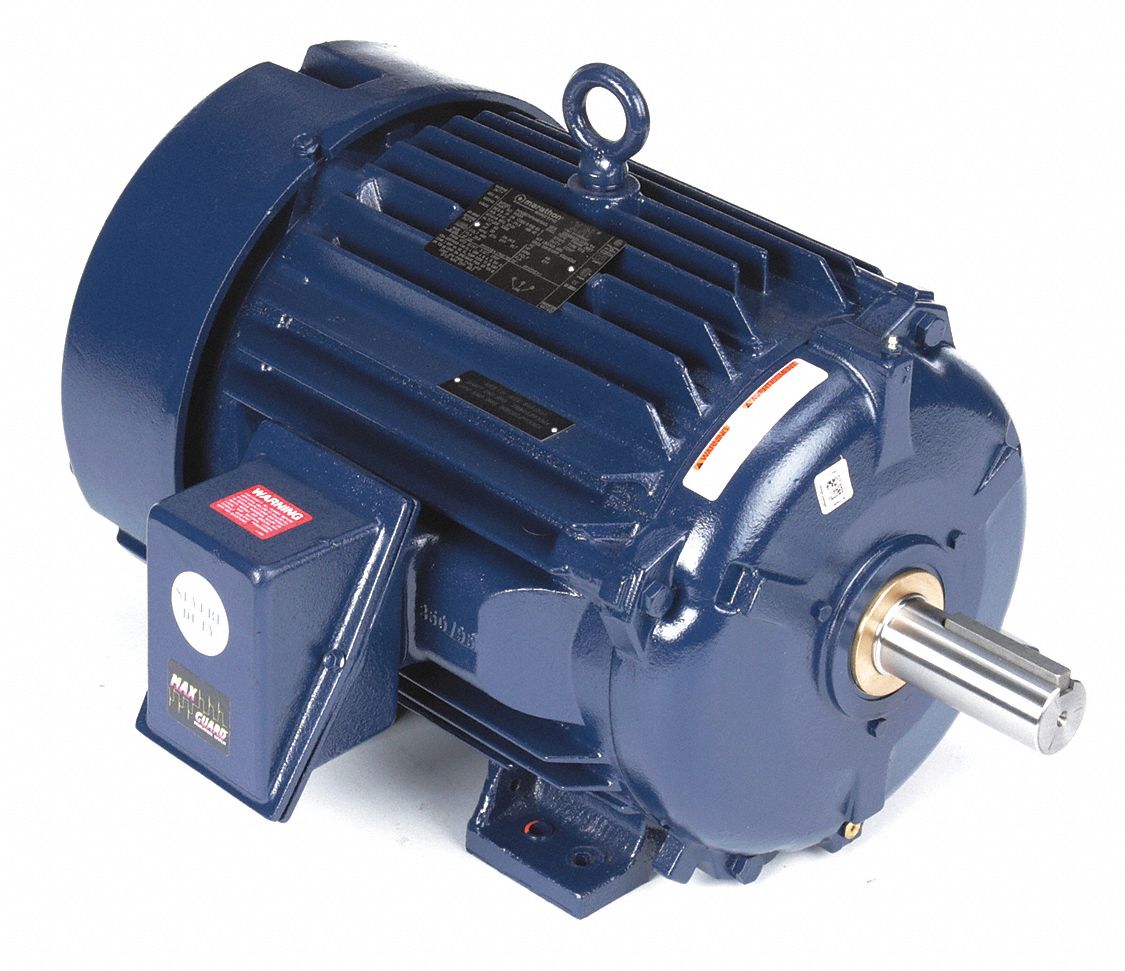 IEEE 841 Motor, 20 HP, 3-Phase, Nameplate RPM 1175, Voltage 460, 286T ...