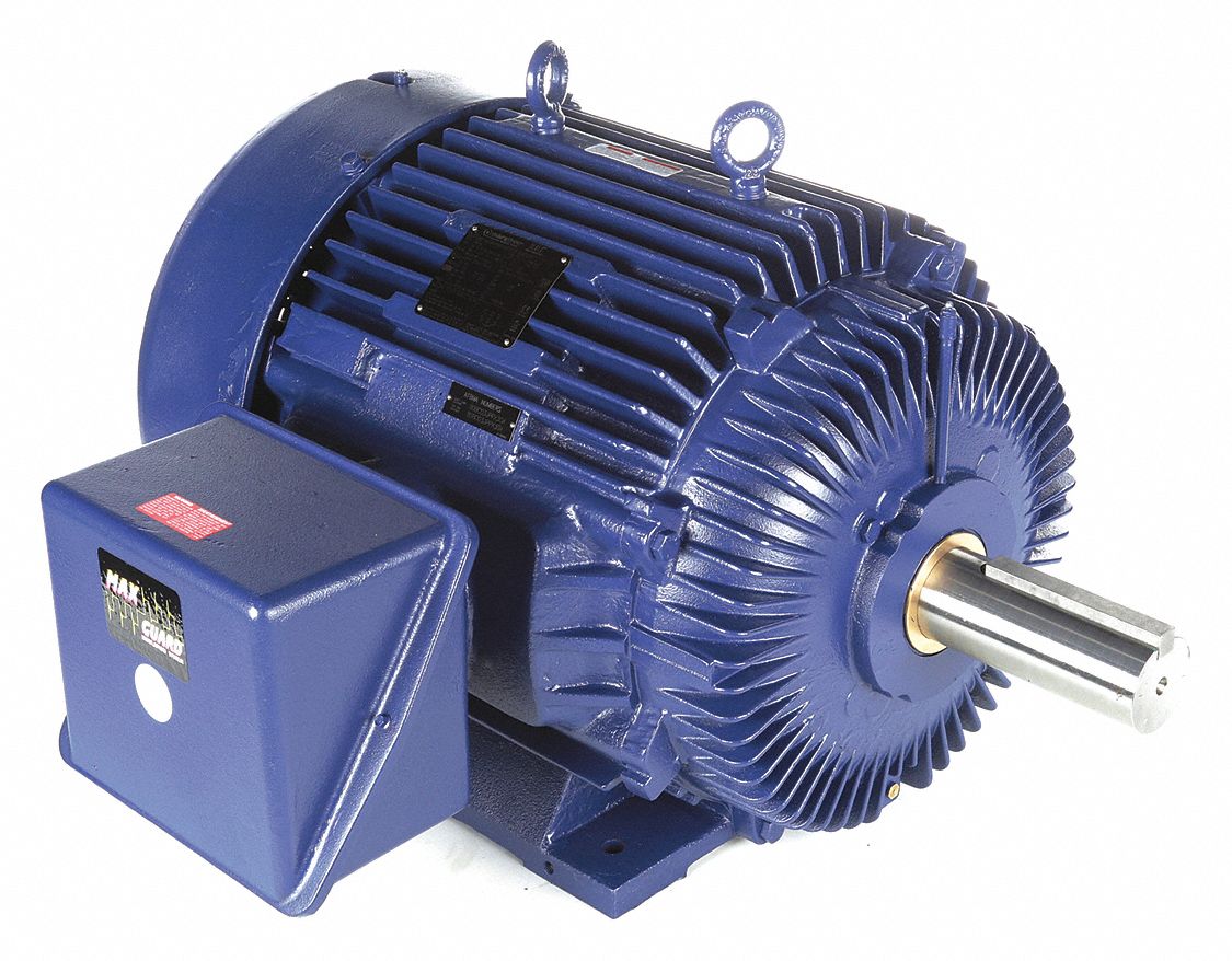 IEEE 841 Motor, 125 HP, 3-Phase, Nameplate RPM 1780, Voltage 460, 444T ...