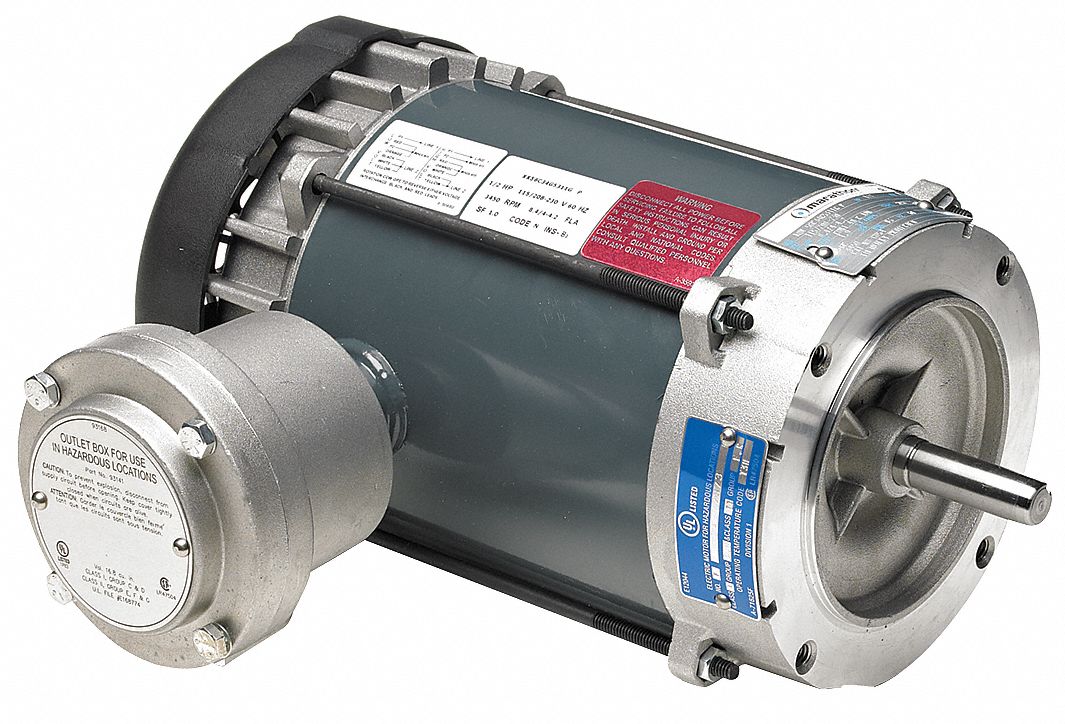 Hazardous Location Motor, 1-1/2 HP, Hazardous Location Class 1 C,D / 2 ...