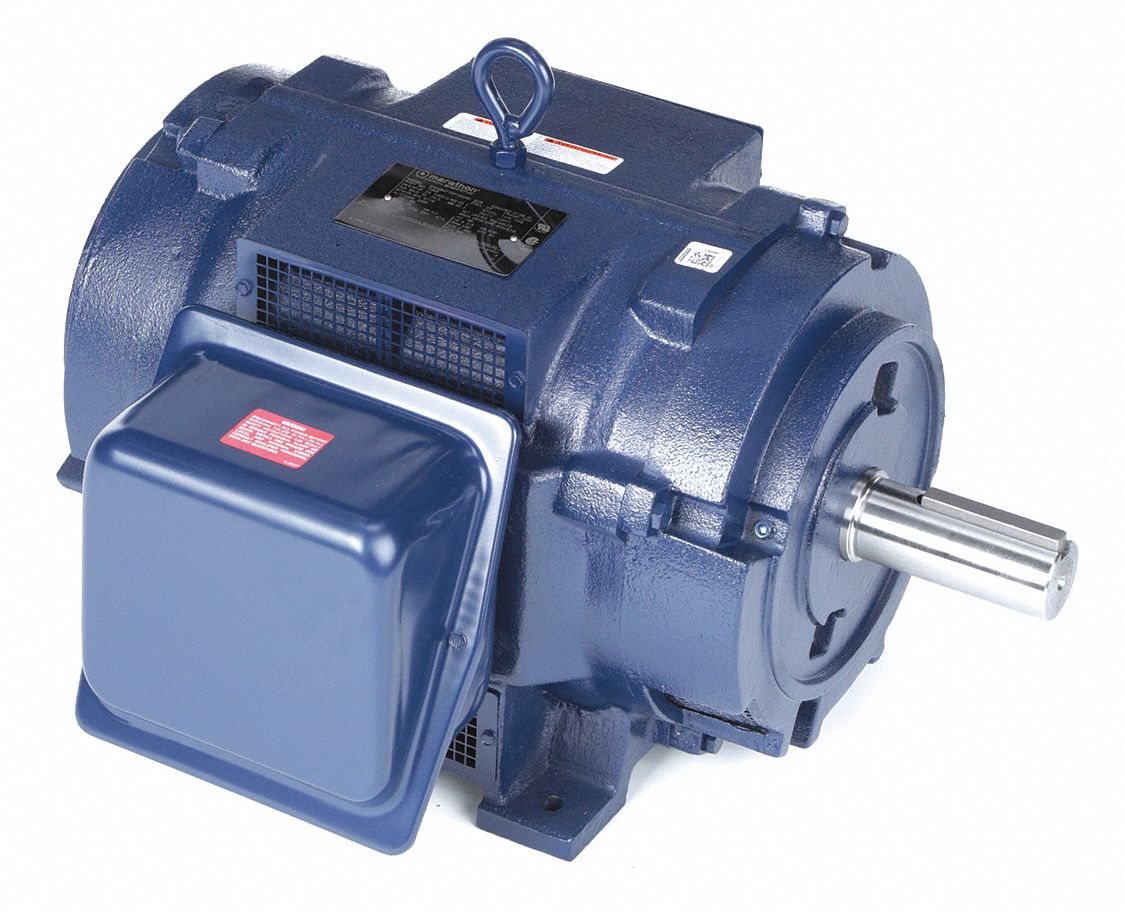 Belt Drive Motor, 15, 6-2/3 HP, 3-Phase, Nameplate RPM 1770/1180, No ...