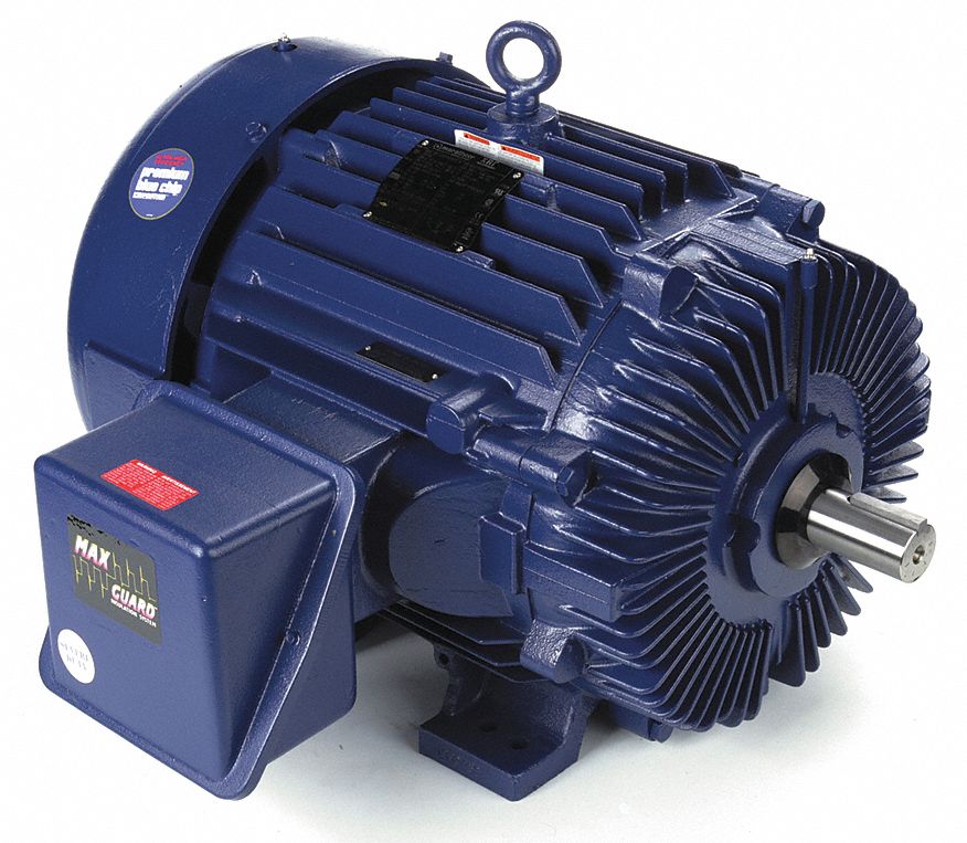 General Purpose Motor, 100 HP, 3-Phase, Nameplate RPM 1780, Voltage 460 ...