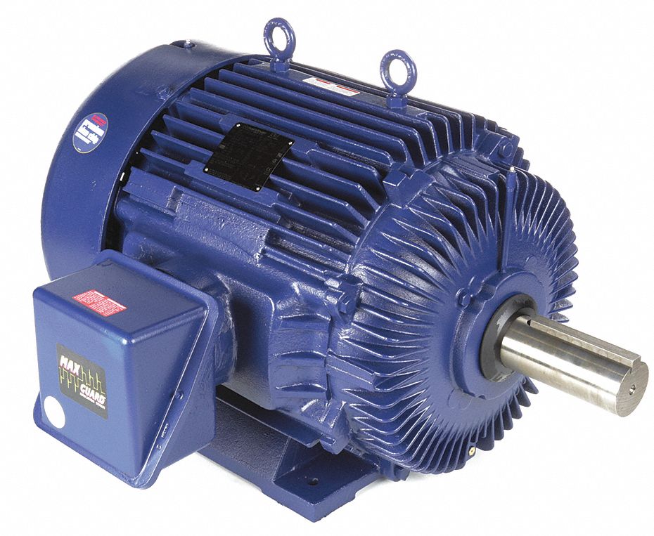 General Purpose Motor, 125 HP, 3-Phase, Nameplate RPM 1780, Voltage 460 ...