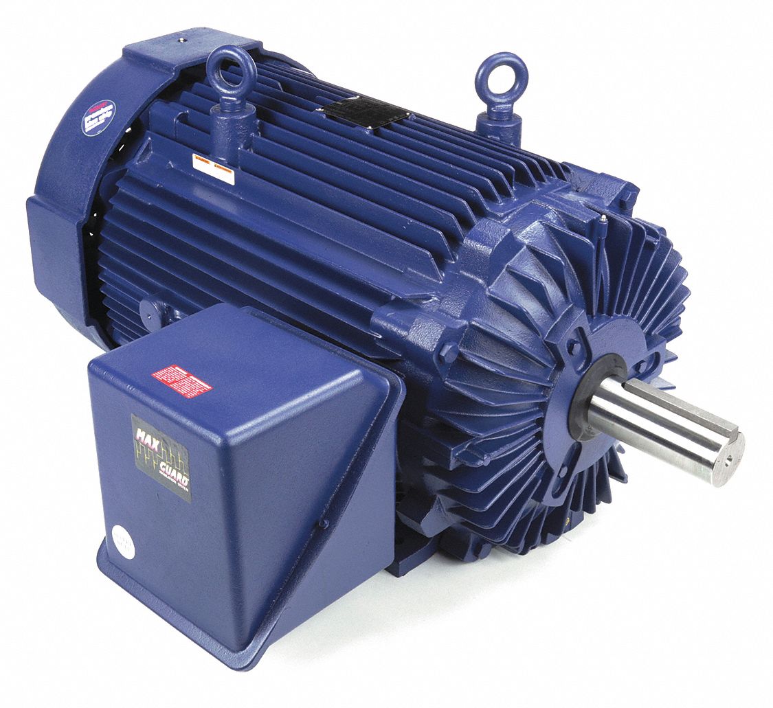 General Purpose Motor, 200 HP, 3-Phase, Nameplate RPM 1190, Voltage 230 ...