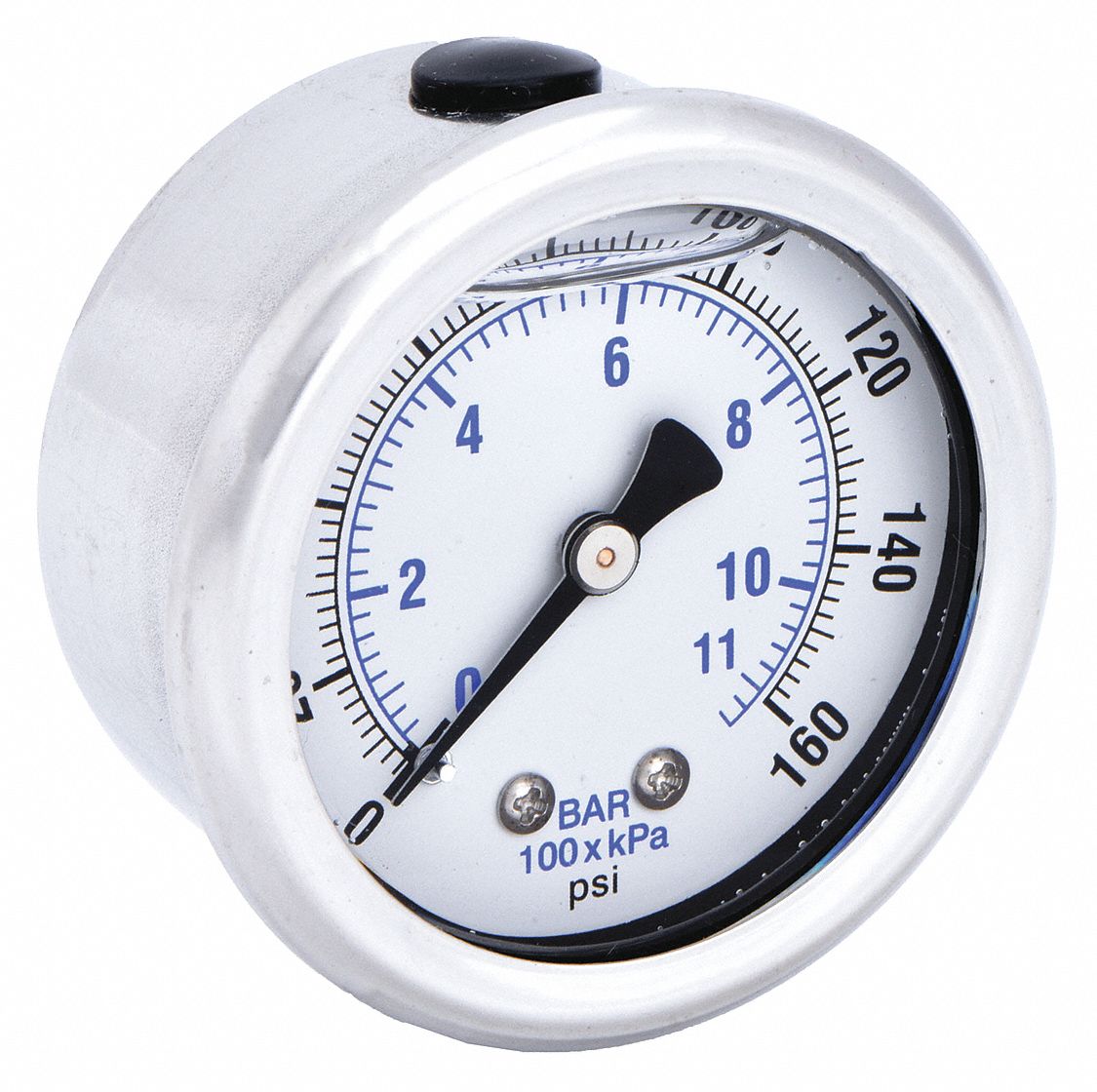 PIC GAUGES, 160 psi to 0 psi / Hg to 160 psi, 2 in Dial, Industrial Pressure Gauge - 19RZ21|202L ...