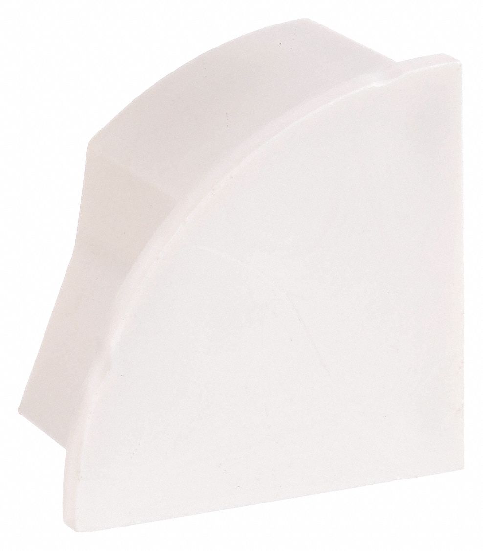 D-Line Quarter Round Raceway, 1 in Wd, End Cap - 19RZ73|US/ECAP22QSW ...