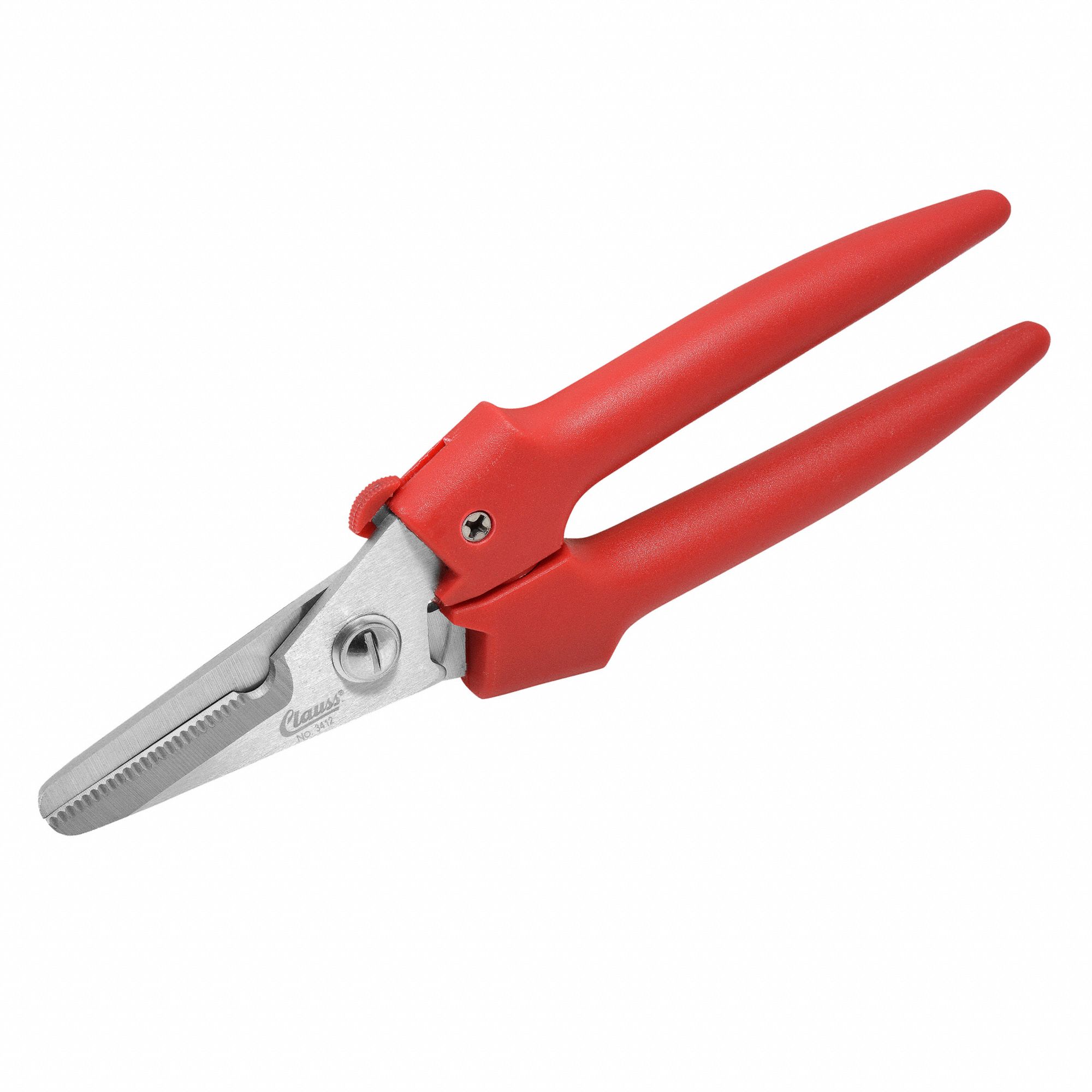 CLAUSS Wire Cutter: Ambidextrous, 7 1/2 in Overall Lg, Straight ...