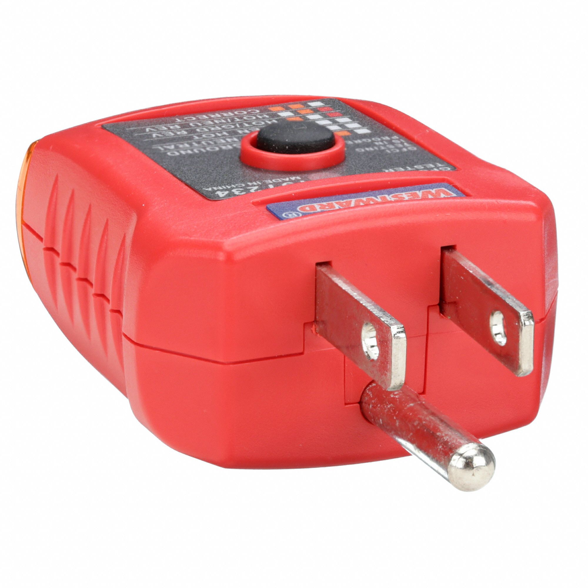 WESTWARD Receptacle Tester with GFCI: Lamps & LED Display Indicator ...