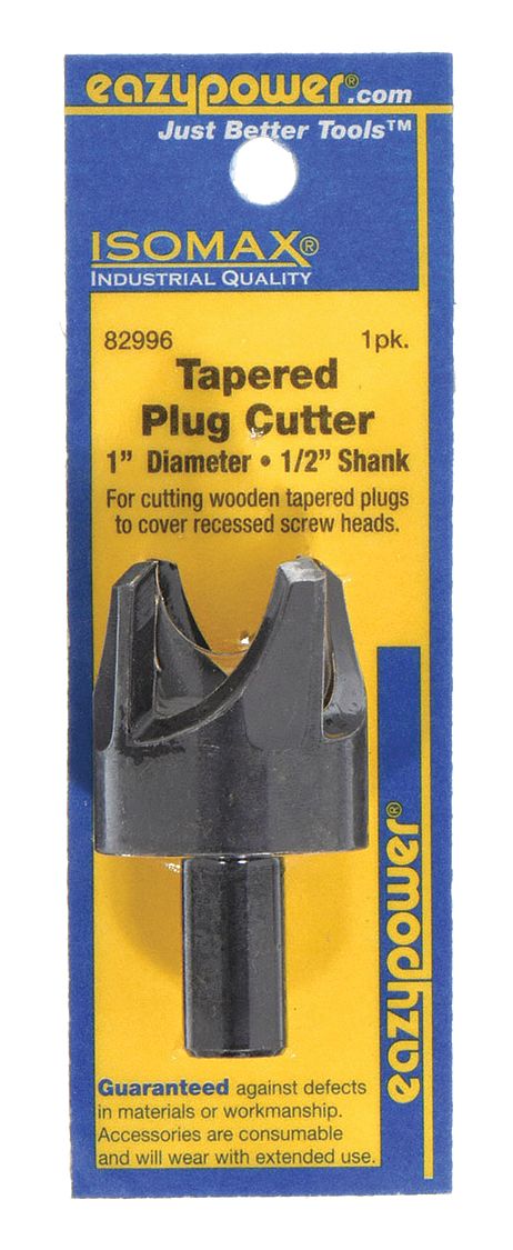 3/8 in Plug Dia, 1 1/2 in Overall Lg, Plug Cutter - 19TG49|30025 - Grainger