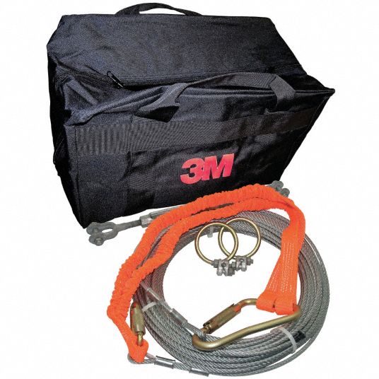 3M Horizontal Lifeline, Steel, 310 lb Weight Capacity - 19TK91|SWHC-60 ...