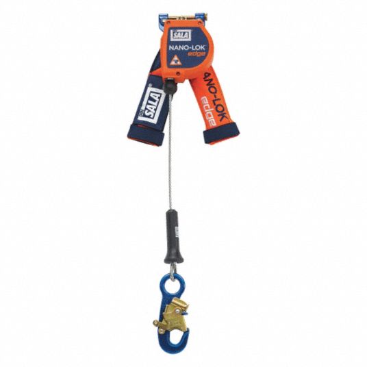 3M DBI-SALA, Aluminum Snap Hook Anchor, 8 ft Line, Self-Retracting ...