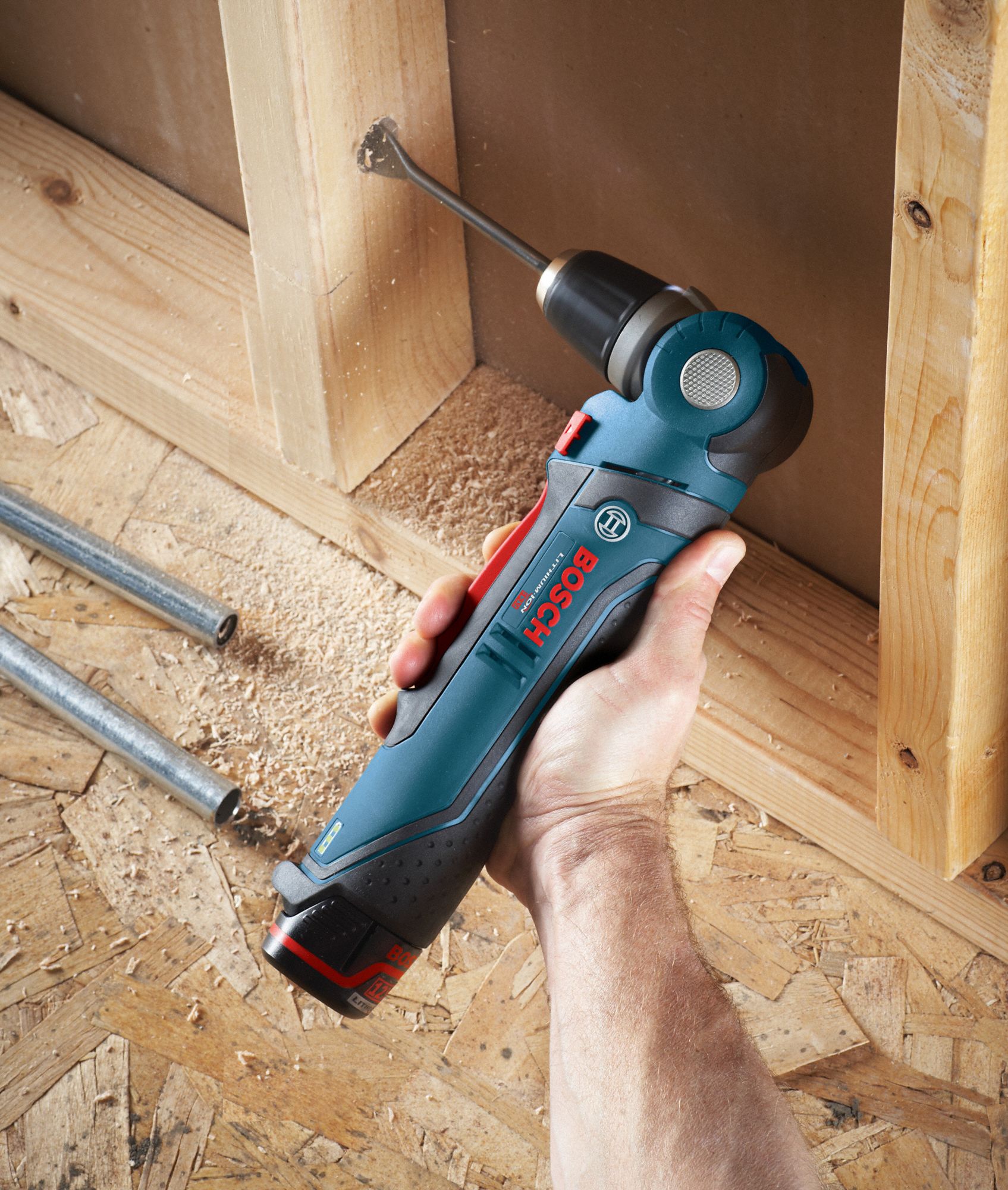 BOSCH Drill Kit: 3/8 in Chuck Size, 1,300 RPM Max. Speed, 115 in-lb Max ...