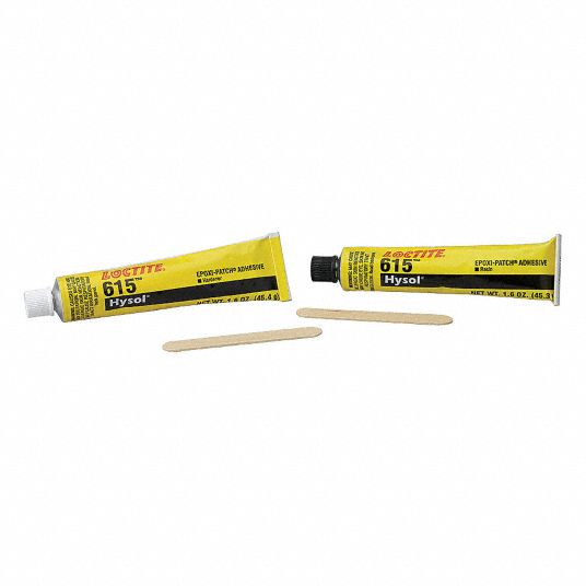 LOCTITE Epoxy Adhesive: 615, Ambient Cured, 3.2 fl oz, Tube, Light Blue ...