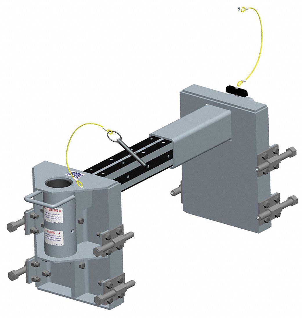 Adjustable Wall Adapter, Aluminum - Grainger