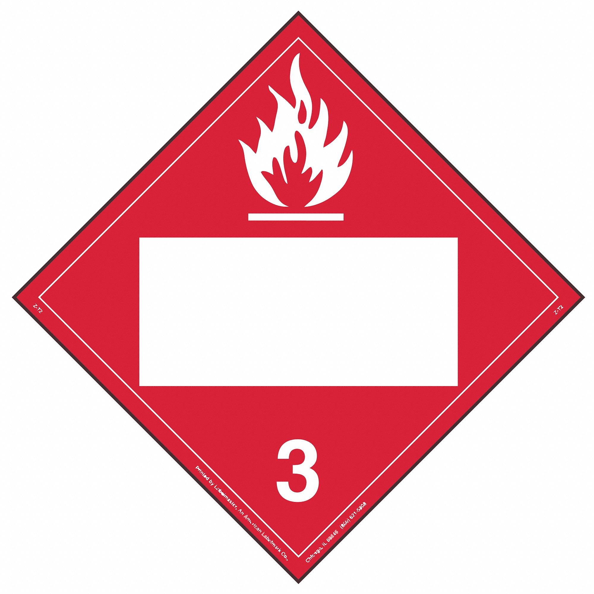 LABELMASTER DOT Container Placard, Container Label/Placard Type ...