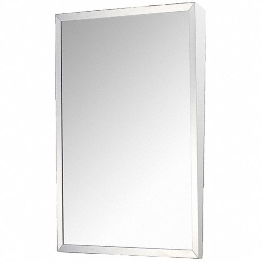 KETCHAM, Rectangular, 36 in x 24 in x 4 in, Washroom Mirror - 19UC68 ...