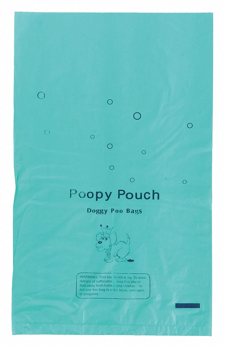 POOPY POUCH, 1 gal Capacity, 8 in Overall Wd, Pet Waste Bags - 19XZ86 ...