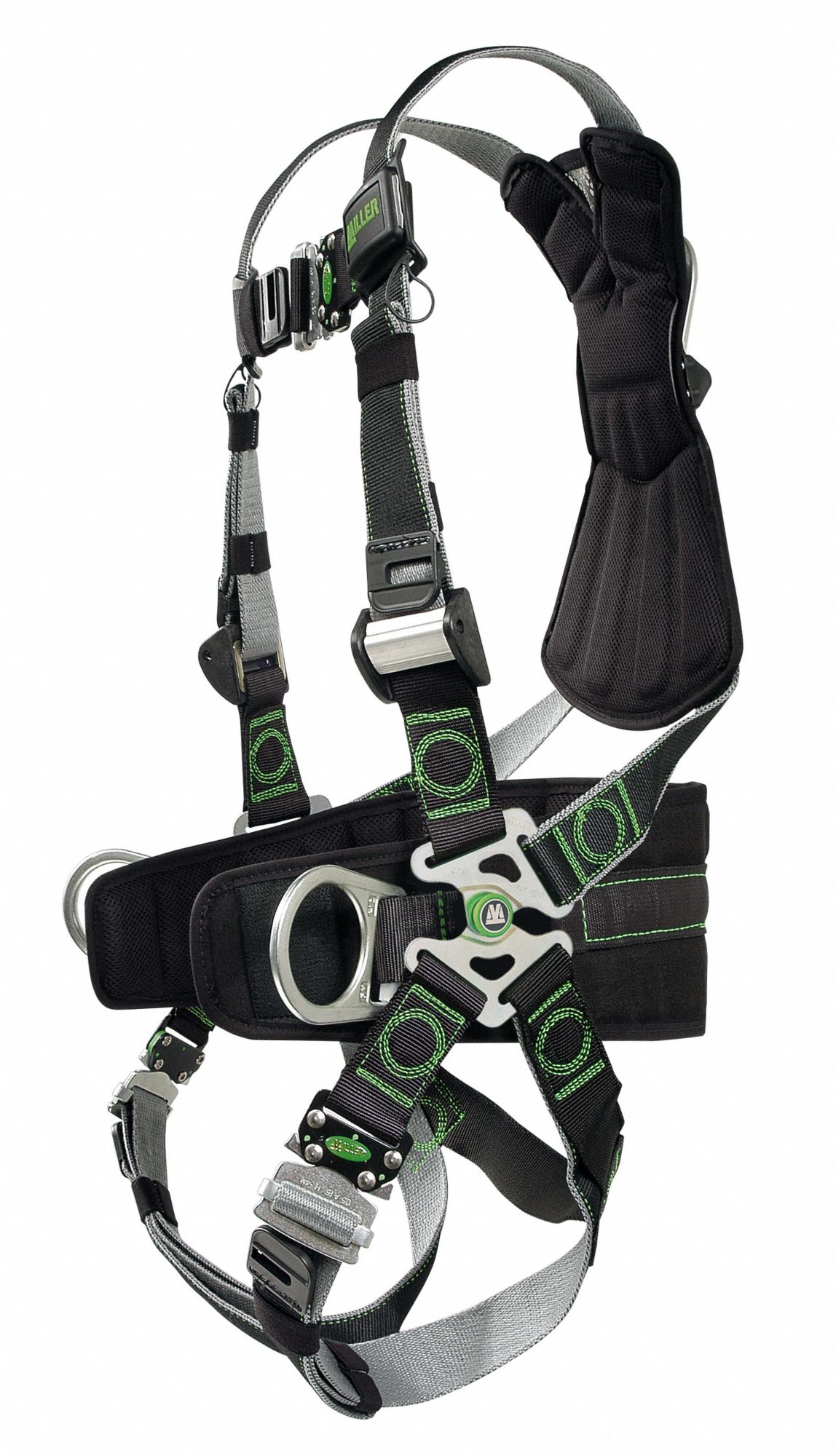 HONEYWELL MILLER Full Body Harness: Positioning, Vest Harness, Back ...