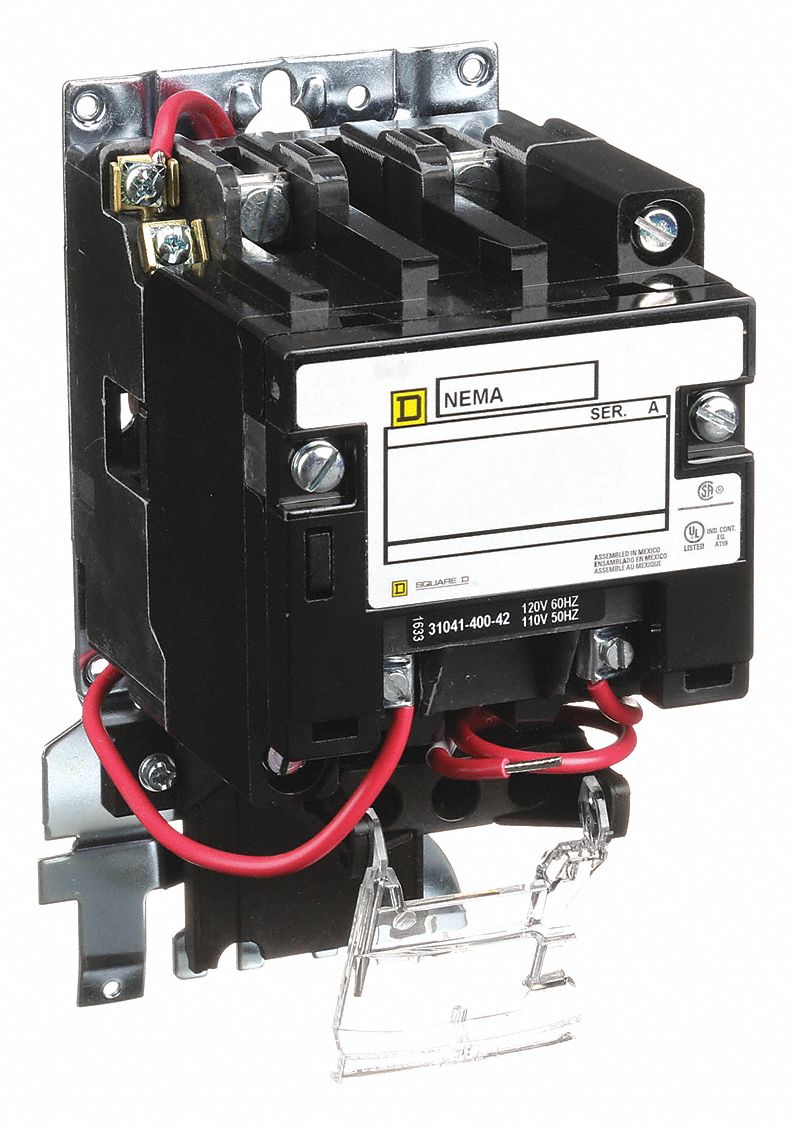 SQUARE D, Non-Reversing, 2 Poles, Magnetic Motor Starter - 19YA95 ...