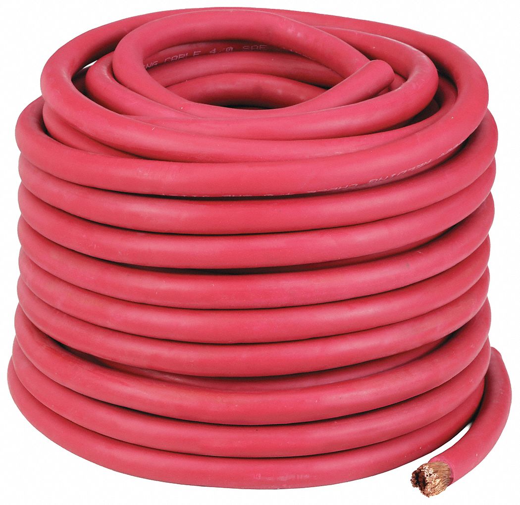WESTWARD 4 0 AWG Wire Size Neoprene Welding Cable 19YE44 19YE44