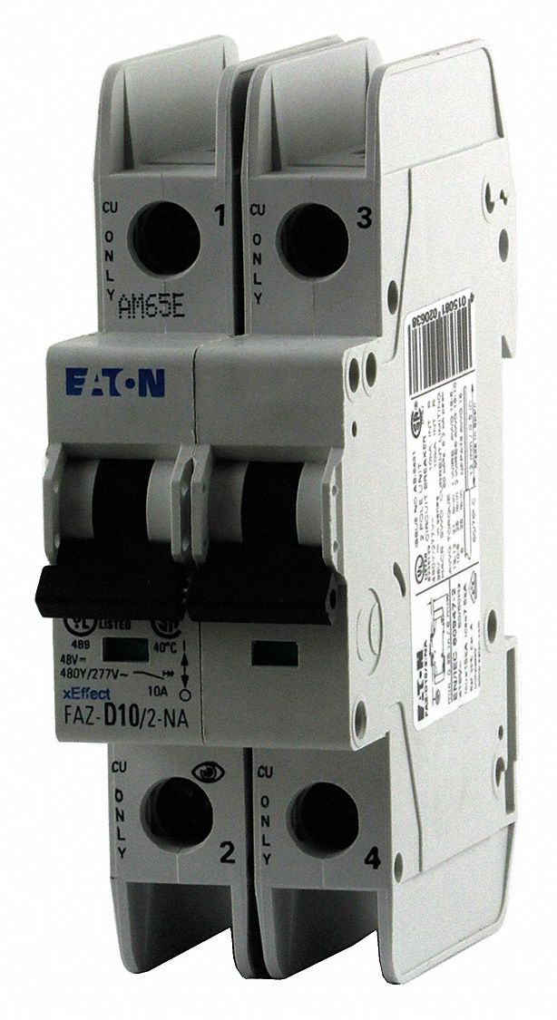 EATON, 32 A Amps, 48/96V DC, IEC Miniature Circuit Breaker - 19YG51|FAZ-D32/2-NA - Grainger