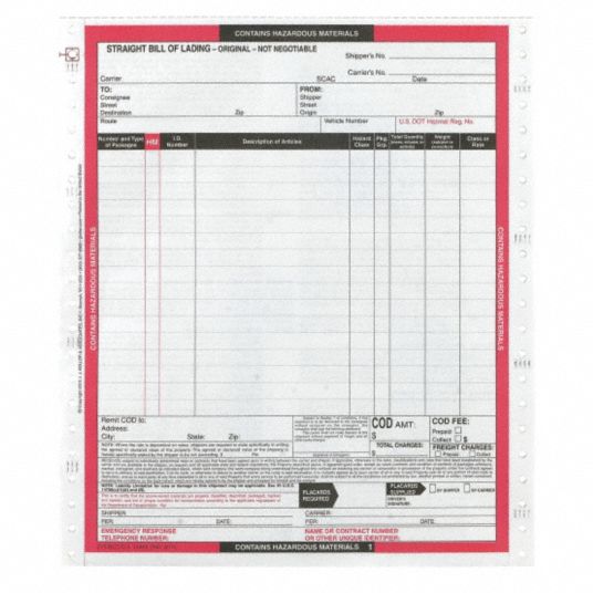 How To Fill Out Hazmat Bill Of Lading - Printable Forms Free Online