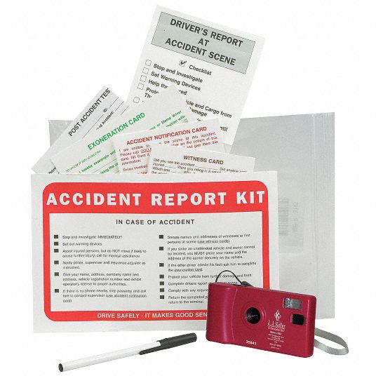 JJ KELLER Accident Report Kit: Accident Kit, Accident Investigation ...